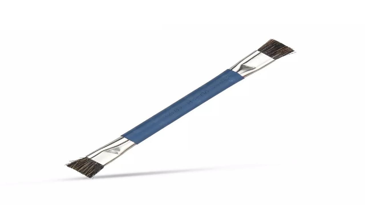 MINI BROCHA ANTIESTATICA DE DOBLE CABEZA