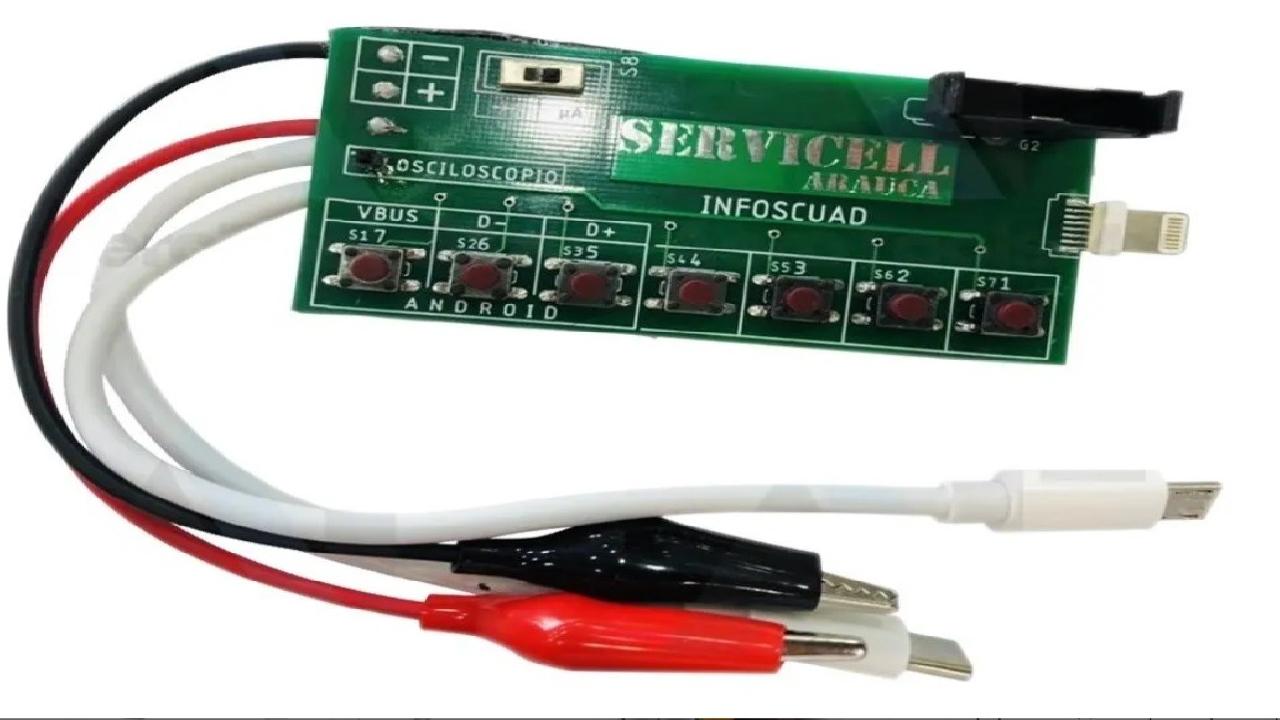 DOCK TEST ANDROID/IPHONE - TIPO C - MICRO USB - LIGHTNING SERVICELL ARAUCA