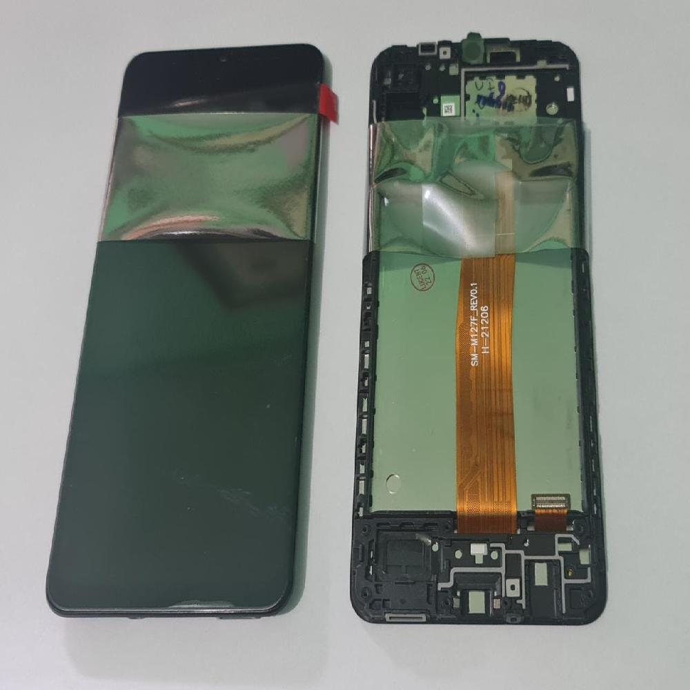 PANTALLA SAMSUNG M12/M127F ORIGINAL CON MARCO NEGRO